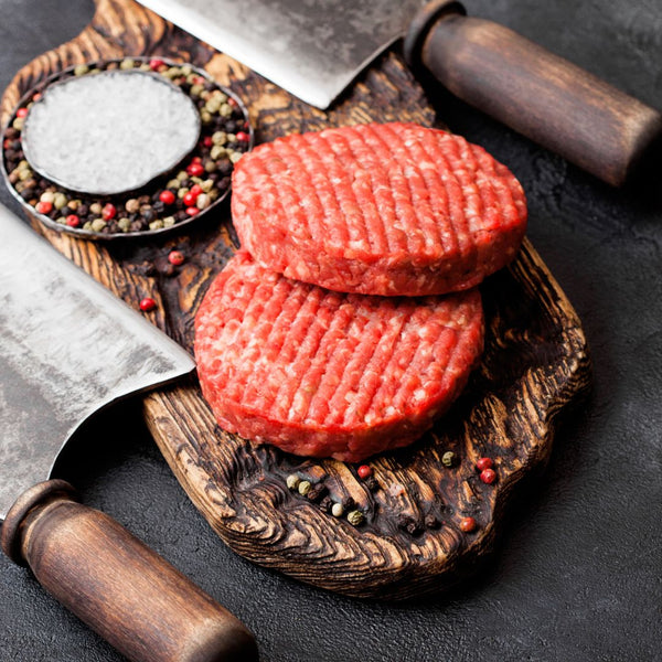 Halal 4oz Angus Beef Burgers Pack of 2 – Saffron Alley