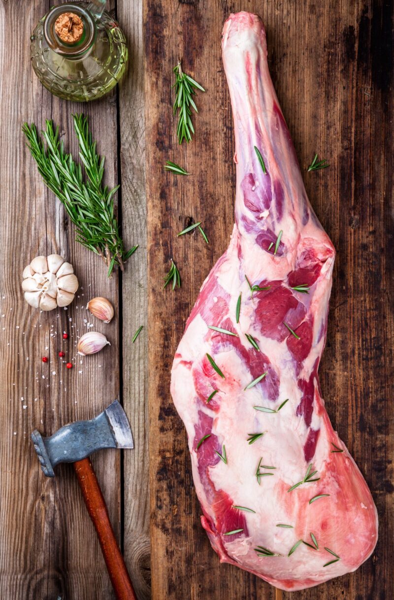 Halal Whole Lamb Leg – Saffron Alley